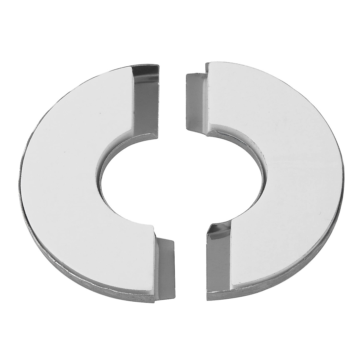 Rrina 4Pcs 304 Stainless Steel Wall Split Flange Round Escutcheon Plate Cover for Various Pipes (42mm/1.65in)