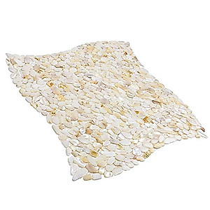 Ivy Hill Tile Pacif White Pebbles 11.81 in. x 11.81 in. Pearl Shell Mosaic Backsplash, Kitchen, Bathroom, Wall Tile (0.97 Sq. Ft. Sheet)