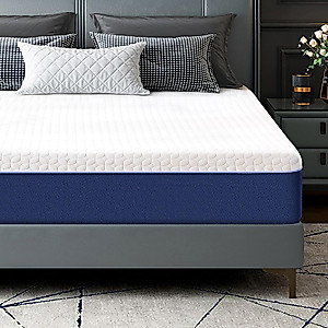 TRIPUB 10 Inch Queen Memory Foam Mattress, Cooling Gel Mattress in a Box, Made in USA, CertiPUR-US Certified, Medium Mattress, 60x80x10，Breathable,Pressure Relief,Anti-Static,Anti-Pilling