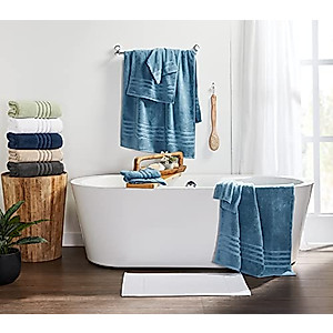 ESSELL Luxury 6-Piece Towel Set, 700 GSM 100% Cotton - 2 Bath Towels, 2 Hand Towels, 2 Wash Cloths, Zero Twists, Ultra Soft & Super Absorbent Meadow Towels for Spa, Hotels & Bathroom (Light Brown)