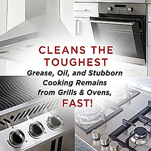 Smart 'n Easy Barbecue Grill & Oven Cleaner Plus - For BBQ Grills, Ovens, Stoves, Drip Pans, Cooktops, Burners, PLUS More! - Removes Oil, Grease, Cooking Remains - Chef's Choice - 22oz Spray