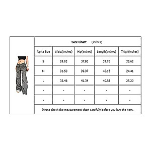 Franhais Wide Leg High Waisted Denim Pants for Women Boyfriend Casual Mom Baggy Cargo Button Fly Straight 90s Jean Jeans (L, Black2)