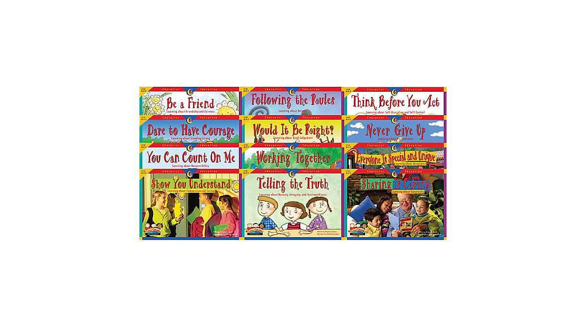 Character Education Books for Kids: 12-Book Learning Set