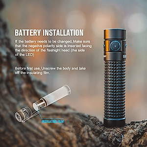 OLIGHT S2R II 1150 Lumens EDC Flashlight USB Magnetic Rechargeable Torch Light Equipped with Variable-Output Side Switch and Dual Direction Pocket Clip