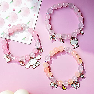 1680pcs 6mm Glass Beads for Jewelry Making, 24 Colors Crystal Gemstone Bracelet Making Bead Round DIY Craft Beads with 2 Rolls Elastic Thread for DIY Craft Earrings Necklace Bracelet(24 Colors-6MM)