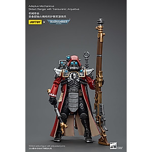 JoyToy Warhammer 40K: Adeptus Mechanicus Skitarii Ranger with Transuranic Arquebus 1:18 Scale Action Figure