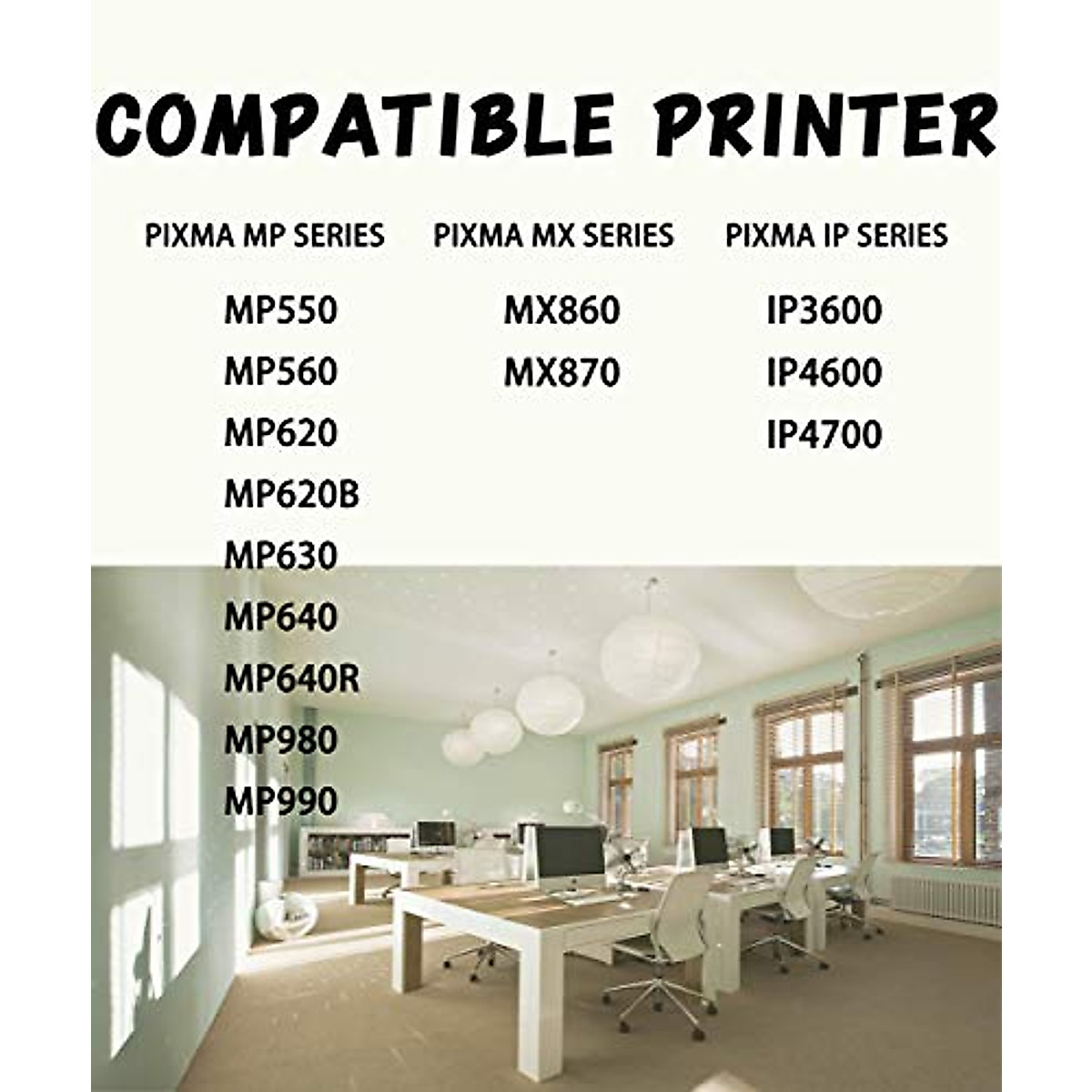 EASYPRINT Compatible PGI-220 CLI-221 Ink Cartridges PGI220 CLI221 Used for PIXMA IP3600 IP4600 MX860 MX870 MP560 (10-Pack, 2X PGI Large BK, 2X CLI Small BK, 2X Cyan, 2X Magenta, 2X Yellow)