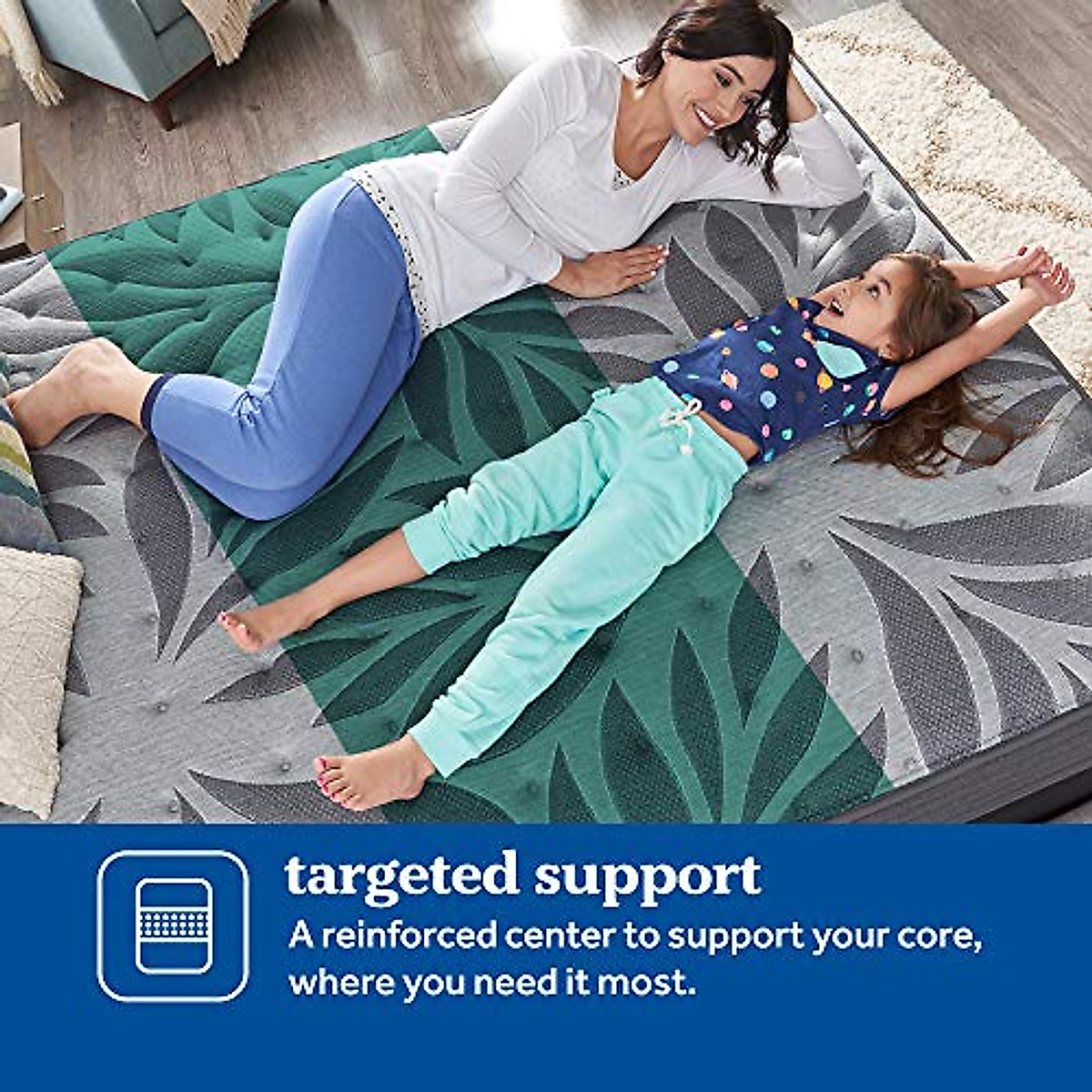 Sealy Posturepedic Plus, Tight Top 13 Medium Mattress with Surface-Guard and 9-Inch Foundation, King, Grey