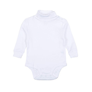 Leveret Baby Boys Girls Turtleneck Bodysuit 100% Cotton White Size 2 Years