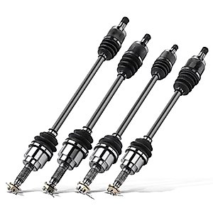 A-Premium Front and Rear CV Axle Shaft Assembly Compatible with Honda Big Red 700 MUV700 2009 2010 2011 2012 2013, 4x4 Model, 4-PC Set, Replace# 44350-HL1-A01, 42350-HL1-A01