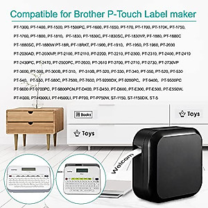 NineLeaf 1 Pack Compatible for Brother P-Touch TZe-M941 TZeM941 TZ-M941 TZM941 Black on Matte Silver Laminated Label Tape 18mm Work with PT-D400 PT-D600 PT-P710BT Label Maker 0.7 inch 3/4'' x 26.2ft