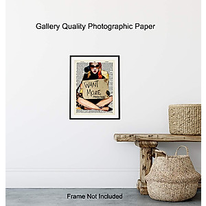 Funny Glam Fashion Graffiti Dictionary Art – Upcycled 8x10 Chic Unique Gift for Designer, Fashionista - Urban Street Art Home Decoration Poster for Women, Wife, Teens, Dorm Room – Cool Dope Wall Decor