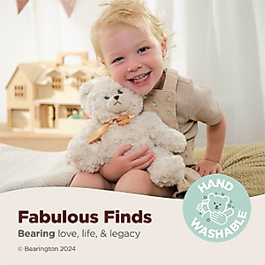 Bearington Lil' Huggles, 10 Inch White Teddy Bear Stuffed Animal, Makes a Great Gift for Birthday, Anniversary, Holiday, or Graduation