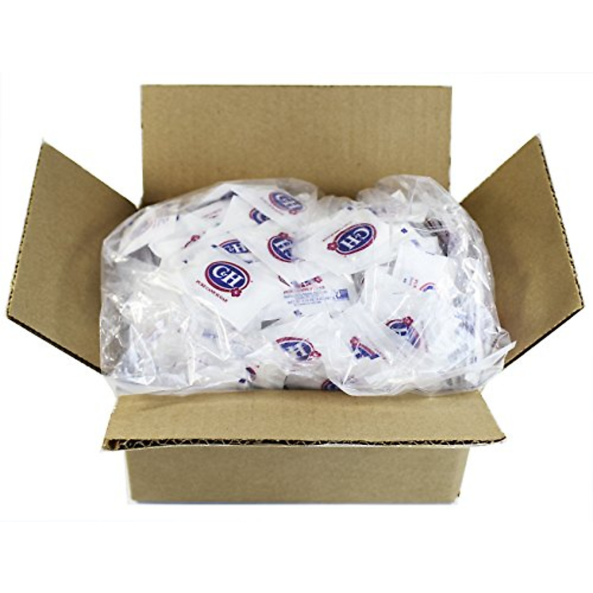 C&H Pure Cane NON-GMO Granulated Sugar, 0.10 Ounce (2.83 Gram) Packets - Pack of 500