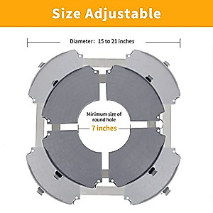 Nefish Plant Caddy Heavy Duty, Rolling Plant Stand with Wheels Adjustable 15-21 Inches, Planter Dolly Lockable for Indoor Outdoor Large Garden Flower Pot Mover, Plant Stroller