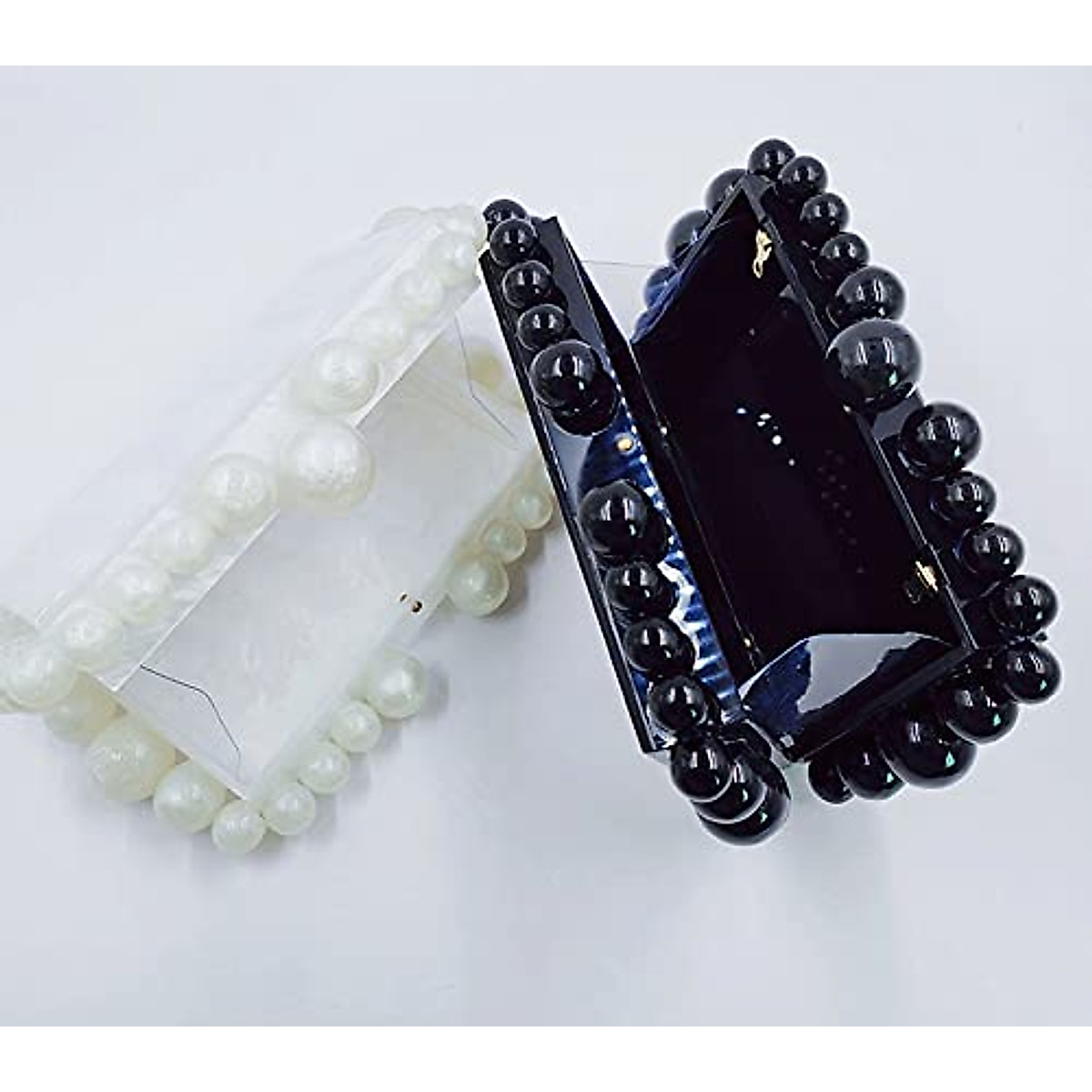 Solyinne Womens Clutch Purse Evening Bag Envelope Acrylic Evening Clutch Bridal Wedding Party Club Purses Handbags