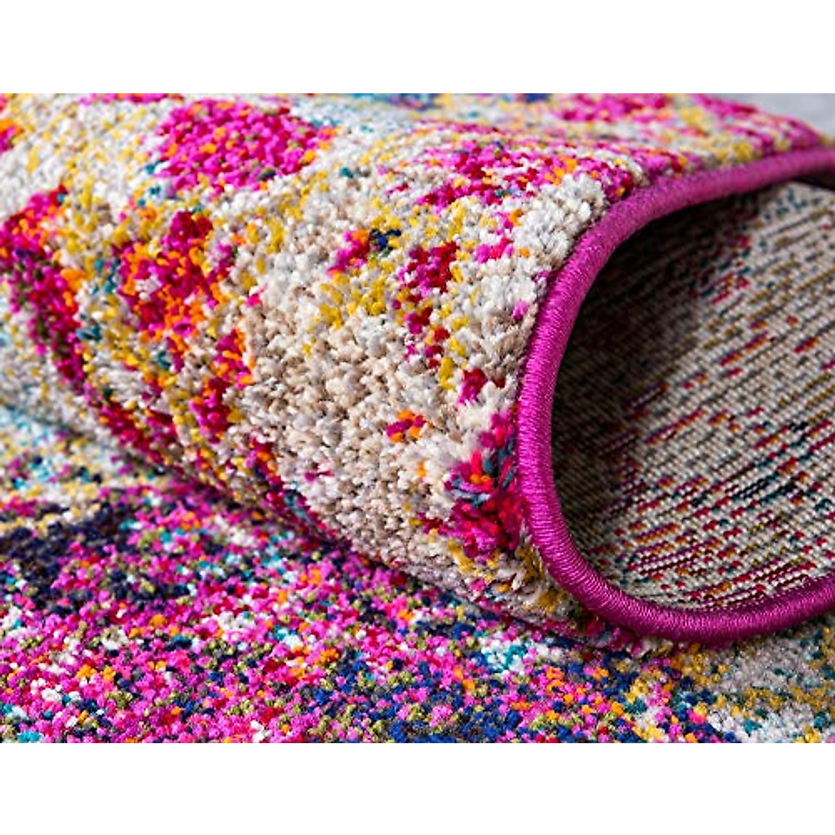 Rugs.com El Paso Collection Rug – 9'x12' Multi Medium Rug Perfect for Living Rooms,Large Dining Rooms,Open Floorplans,Multicolor