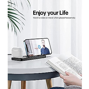 LERCIOR Portable 3 in 1 Charging Station for Apple Devices Foldable Charger Station for Apple Watch 7/6/SE/5/4/3/2/1 Charger Stand, Charging Station for iPhone AirPods Pro3/2/1 Charging Stand Black