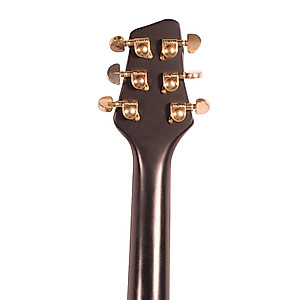 Sawtooth Heritage Series Maple Top Electric Guitar, Satin Black