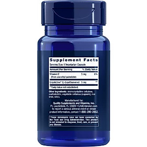 Life Extension Essential Youth L-Ergothioneine – Promotes Longevity & Healthy Aging – Gluten-Free – Non-GMO – Vegetarian – 5 mg – 30 Vegetarian Capsules