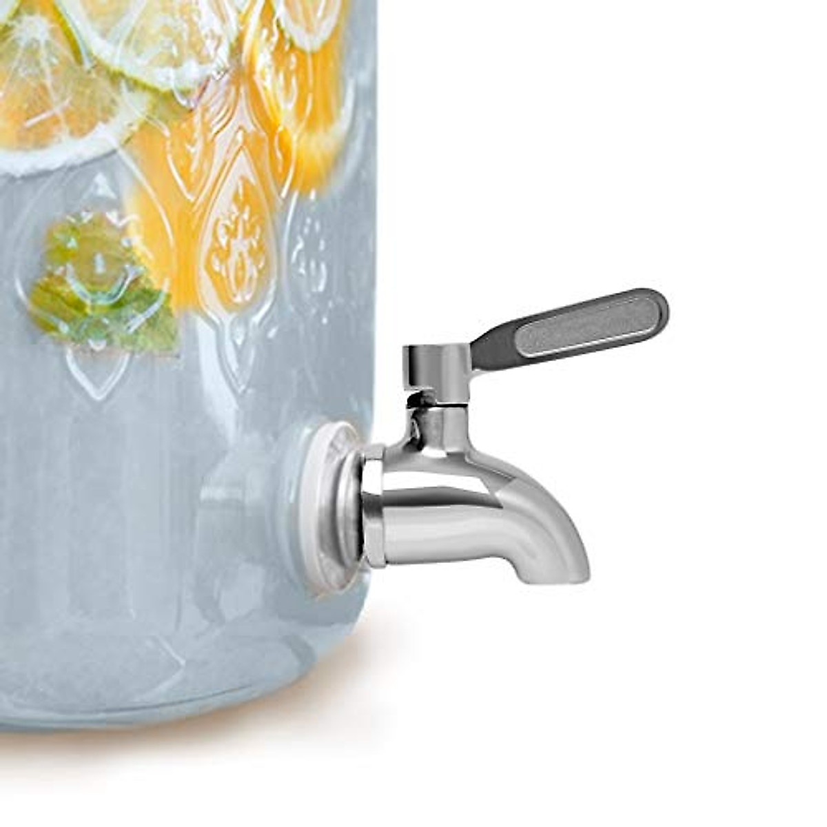 Vila Beverage Dispenser Replacement Spigot, Stainless Steel No-Rust Spout, BPA Free, Installation under 10-Minutes, Excellent Continuous Flow, Sturdy, Stylish Alternative for Flimsy Plastic Taps