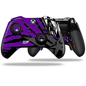 Baja 0040 Purple - WraptorSkinz Decal Style Vinyl Skin Wrap compatible with XBOX One ELITE Wireless Controller (CONTROLLER NOT INCLUDED)
