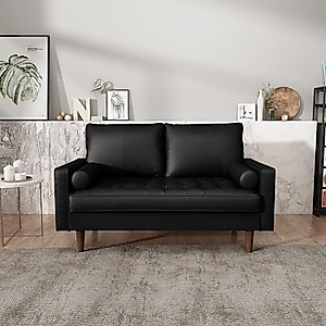 uhome Sofas, 2 Seat, Black