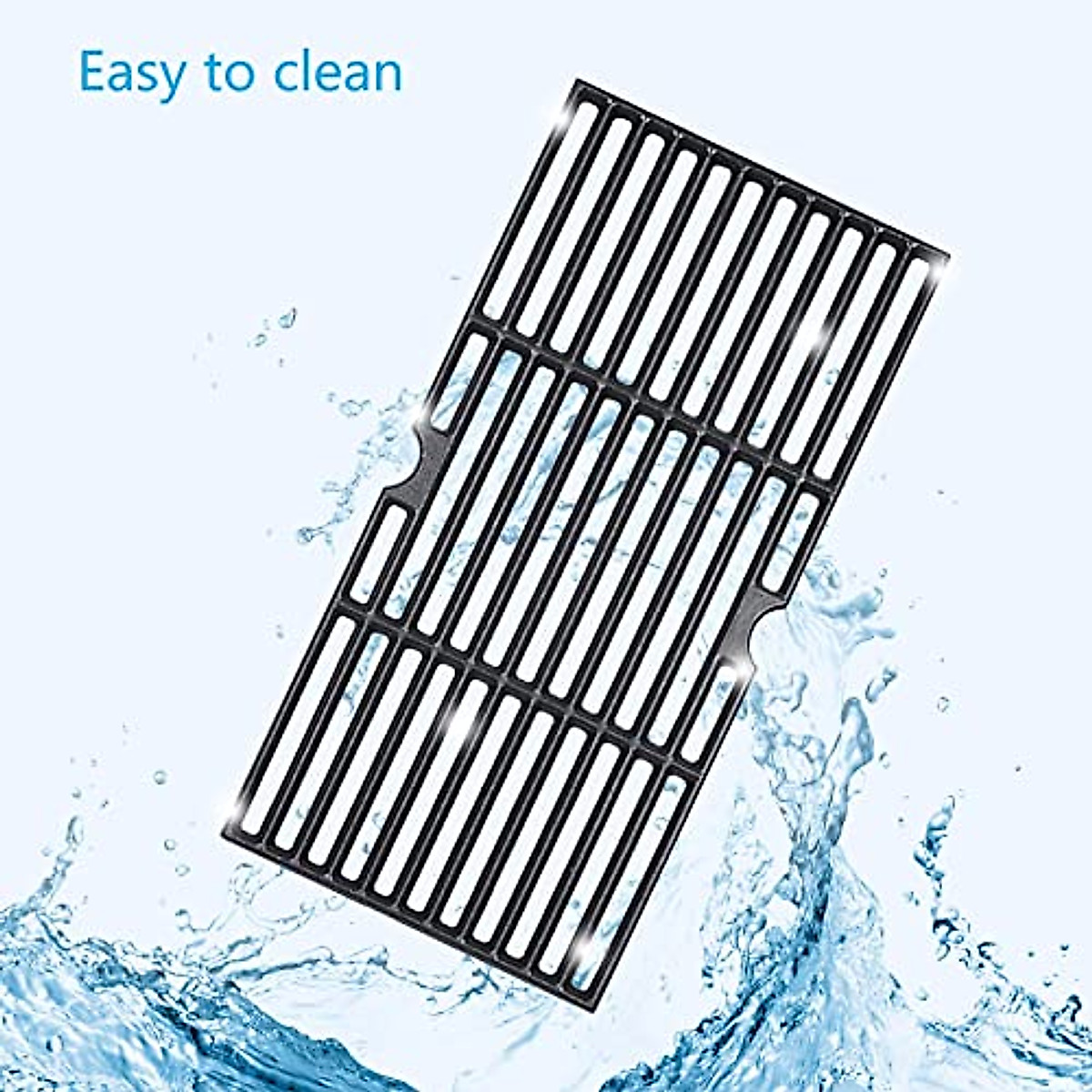 GasSaf Grill Grates Replacement for Backyard GBC1255W, GBC1460W, BC1461W, Uniflame GBC1059WB, GBC1143W-C, Better Homes & Garden GBC1362W, GBC1562W and Other Grills (16 1/4 X 29 5/8")(Set of 3-Pack)