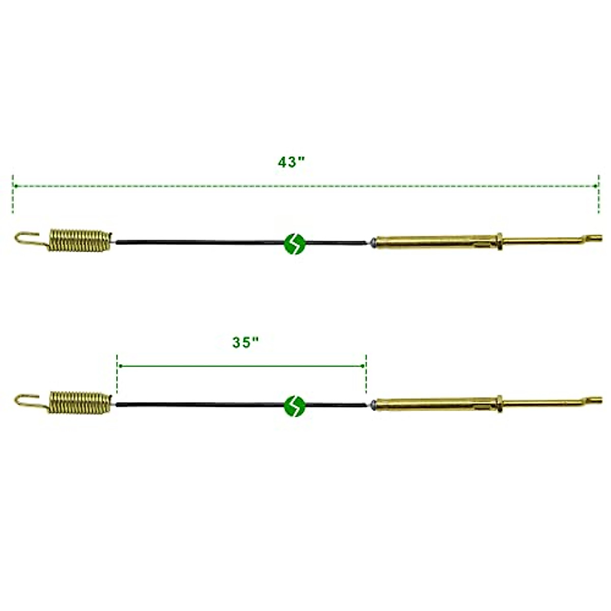 DEHOMKUS 946-0898 2-PK Clutch Drive Cable for MTD 946-0898 746-0898 746-0898A 312-610E000 STENS Snowblowers Drive Cable - 2-Packs 290-904 snowThrowers Replacement Parts