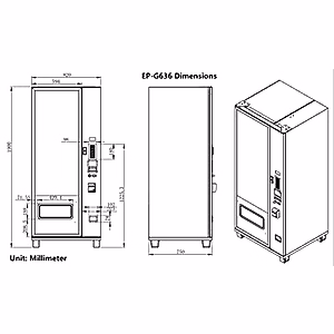 EPEX Beverage Combo Vending Machine with Stratified Temp Control