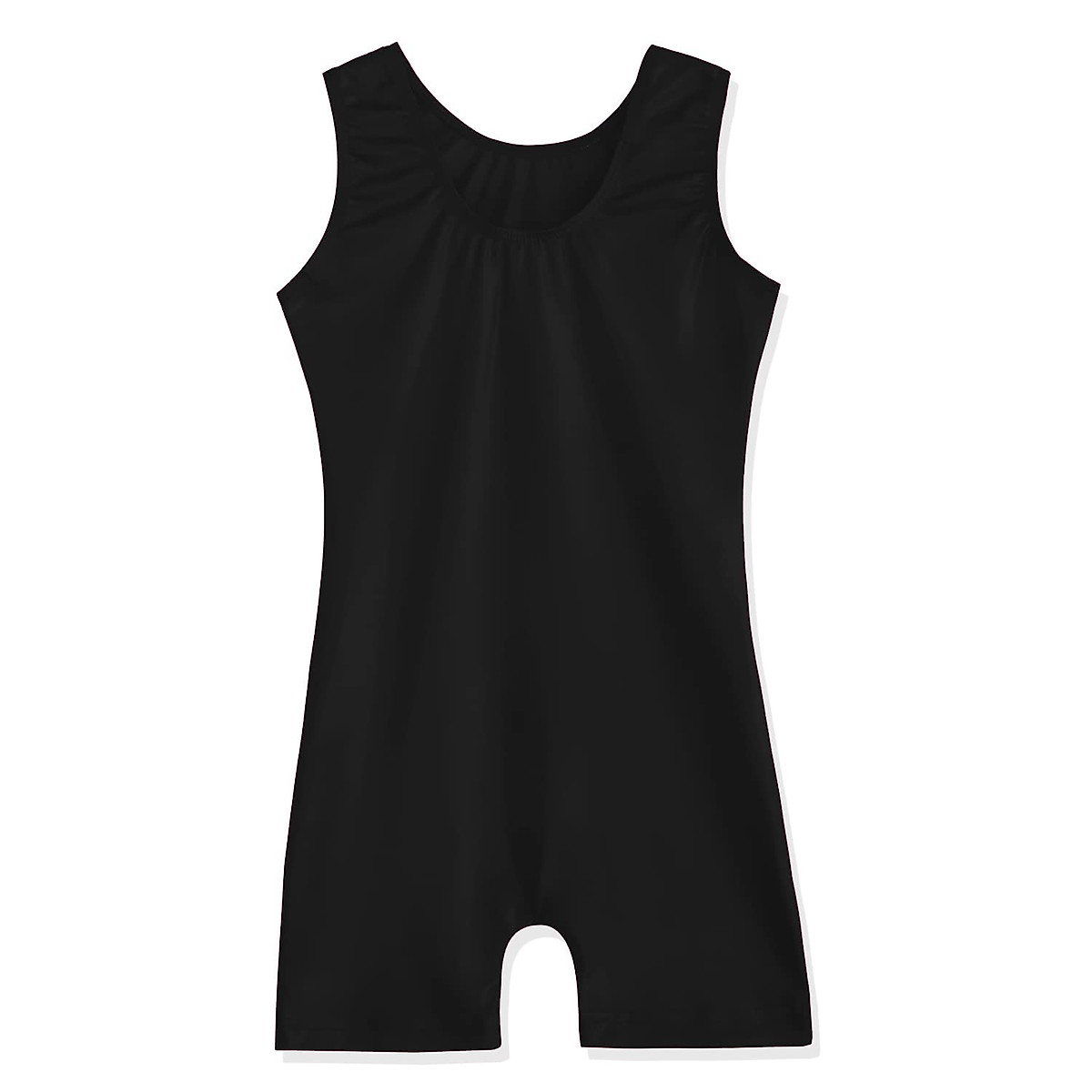 EQSJIU Leotards For Girls Gymnastics Size 5-6 With Shorts Black Pure Girls Tumbling Outfit Primary School Class 5/6 Years