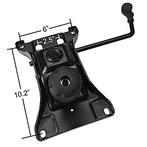 Heavy Duty Replacement Office Chair Swivel Tilt Control Seat Mechanism w/ 6" x 10.2" Mounting Holes - S2979-HD