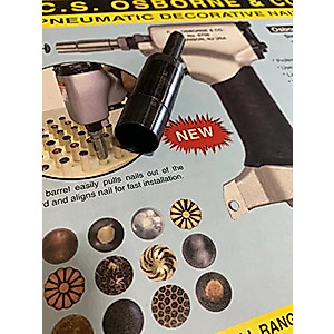 C.S. Osborne & Co. No. 6750 - Pneumatic Decorative Nailer (Additional Barrel Available) (5/8" Barrel Only)