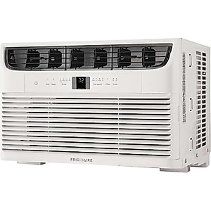 Frigidaire FFRA062WAE Window-Mounted Room Air Conditioner, 6,000 BTU with Multi-Speed Fan, Sleep Mode, Programmable Timer, in White