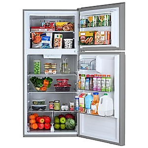 Kenmore 30 in. 18.2 cu. ft. Capacity Refrigerator/Freezer with Adjustable Glass Shelving, Humidity Control Crispers, Gallon Door Bins, ENERGY STAR Certified, Fingerprint Resistant Stainless Steel