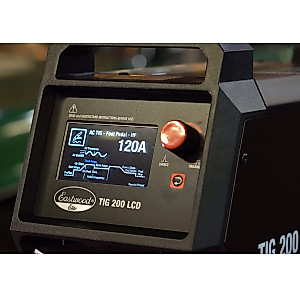 Eastwood Elite 200 Amp LCD Digital Tig Welder AC/DC | Pro Welding Machine with Pulse Capability | Color LCD Screen | Latest Welder Inverter Technology | Aluminum Welder & Stick Welder | 120V 240V
