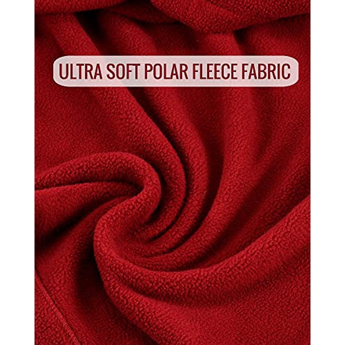 Heated Blanket, Electric Blanket Twin Size 62"x84" with 4 Heating Levels, Super Cozy Soft Polar Fleece Heated Throw, 10H Auto Shut Off & Overheat Protection, Machine Washable, Red