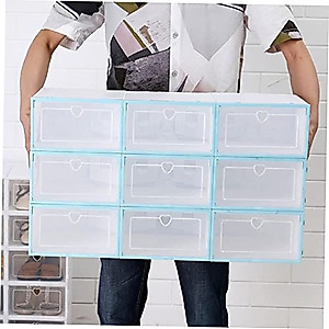 WATIIFUFU 4pcs Box Shoes Storage Shoes Organizer Shoe Holder Shoes Case Container Clamshell Pp