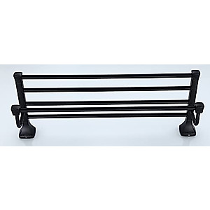 Black Towel Rack and Towel Holder with Luxury Design for Bathroom Wall,Bathroom Hardware,Matte Black Bathroom Accessories