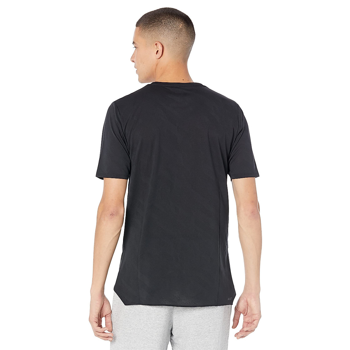 New Balance Men's Q Speed Jacquard Short Sleeve, Black, 4X-Large