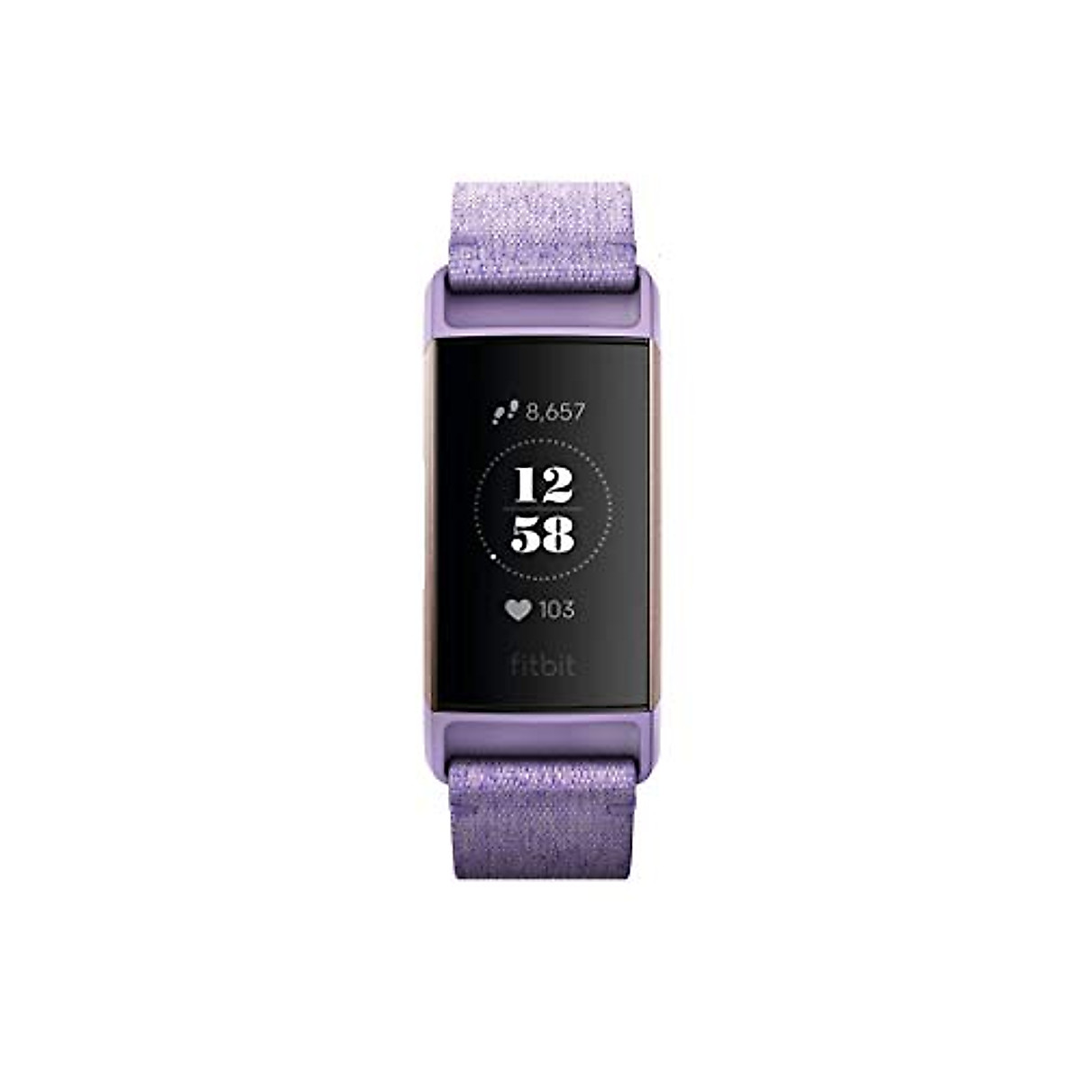 Fitbit Charge 3 SE Fitness Activity Tracker, Lavender Woven, One Size (S & L Bands Included) (Renewed)