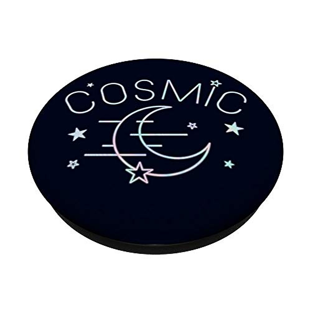 Chin Up Cosmic Neon PopSockets PopGrip: Swappable Grip for Phones & Tablets