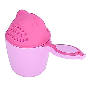 Shampoo Cup, Cute Shampoo Cup Comfortable Handle for Shower for Baby(pink)