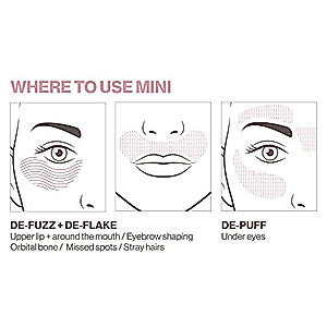 DERMAFLASH Mini Dermaplaning Tool for Precision Peach Fuzz Removal, Blush