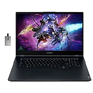 Lenovo 2023 Legion 5 17.3" 144Hz Gaming Laptop, AMD Ryzen 7 5800H, 32GB RAM, 1TB PCIe SSD, NVIDIA GeForce RTX 3050, Backlit Keyboard, WiFi 6, Phantom Blue, Win 11 Pro, 32GB SnowBell USB Card