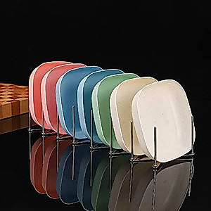 2 Pcs Pot Lid Organizer, Stainless Steel Adjustable Pot Lid Holder, Kitchen Cabinet Pantry Pan and Cutting Board Organizer,Plate Organizer,Bakeware Organizer (2 Pcs)