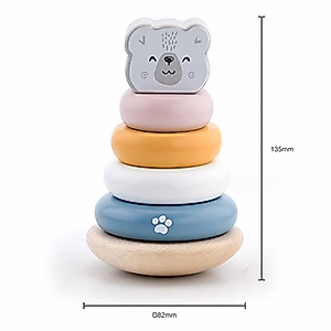 The Original Toy Company PolarB Wood Toy - Polar Bear Stacker