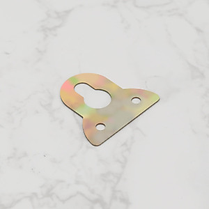 eMagTech 100Pcs Photo Frame Hanging Plate Mirror Picture Holders Metal Hidden Mirror Clip Holders Accessories for Slotted Mirrors Glass Panels Picture Frames