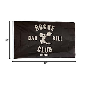 Daoops of Rogue Barbell Club Flag Black Gym Garage Fitness 3x5ft banner
