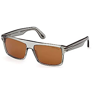 Sunglasses Tom Ford FT 0999 Philippe- 02 20E Shiny Transparent Grey,"t" Logo /